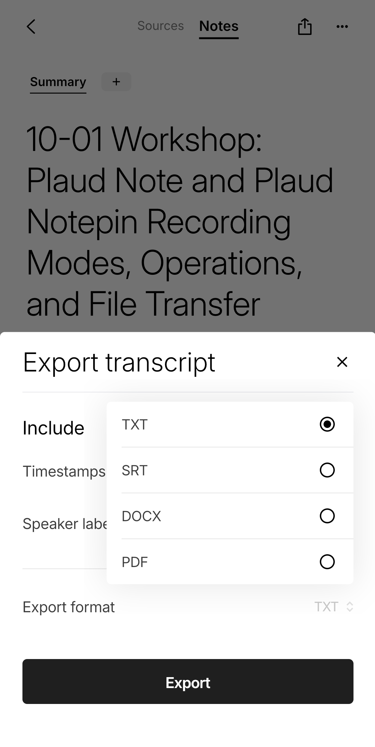 How to export my data? – Plaud