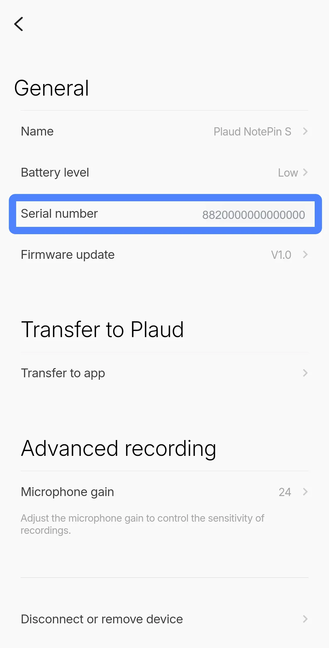How do I locate the Serial Number (SN) of my Plaud NotePin S? – Plaud