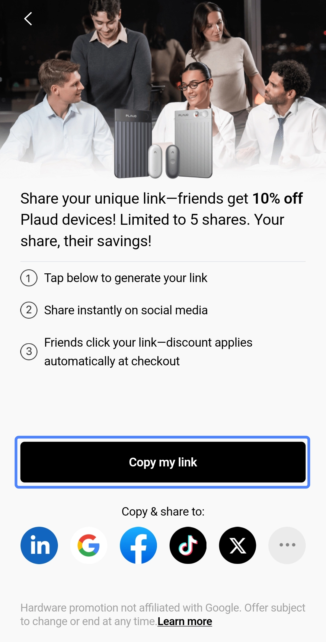 How to find and share your referral link in the Plaud App? – Plaud
